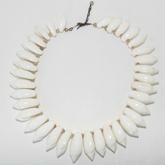 Vintage | Jewelry | Vintage 94s 50s Hawaiian Shell Collar Necklace ...